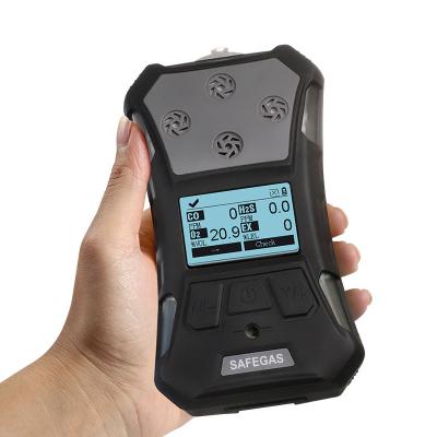 China Rugged Portable Multi-Gas Detector with IP67 Waterproof/Dustproof, Pump-Aspirated Sampling, and Alarms for Four Gases for sale