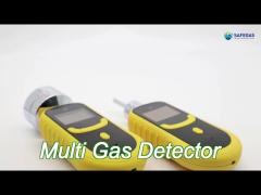 Detetor de Gás Multiportável Safegas HCL HCN VOC PH3 4 em um Detetor de Gás para Detecção do Ar Ambiental