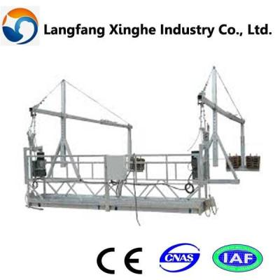 China hot galvanizing electric high rise lifting cradle / suspended wire rope  platform for sale