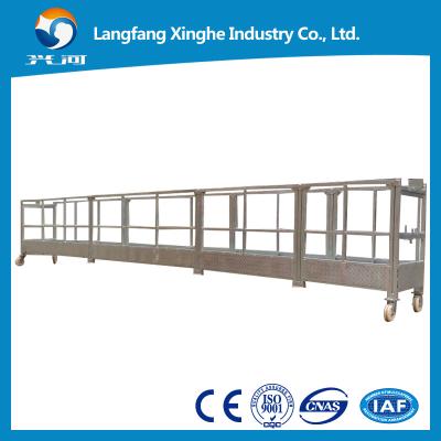 China 800kg facade cleaning cradle /Wire Rope Hanging Platform/Chimney Scaffolding for sale