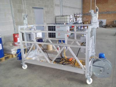China zlp250 / zlp500 / zlp630/ zlp800 / zlp1000 suspended wire rope platform , construction gondola , hanging scaffolding for sale