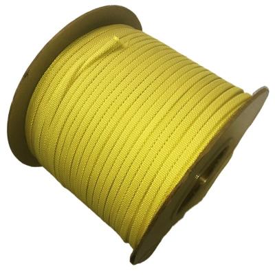 China Fireproof Kevlar Braided Rope 10*4mm For Glass Tempering Furnace Machine Rollers for sale