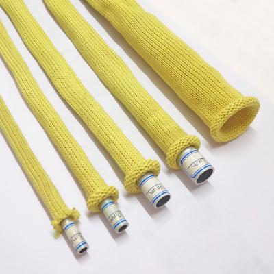China 25mm Kevlar Roller Sleeve High Temperature Resistant Aramid Sleeve for sale