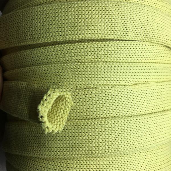 Quality Flame Retardant Kevlar Braided Sleeving Aramid Sleeve For Glass Tempering Furnace for sale