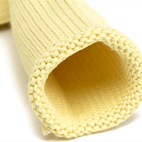 Quality Breathable Kevlar Braided Sleeve Tear And Chemical Resistant Kevlar Sleeving for sale
