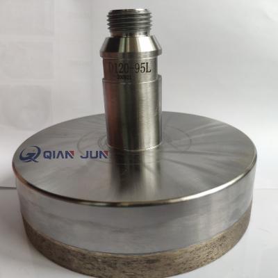 China 120mm Threaded Diamond Drill Bit Customized Glass Drilling Bit for sale