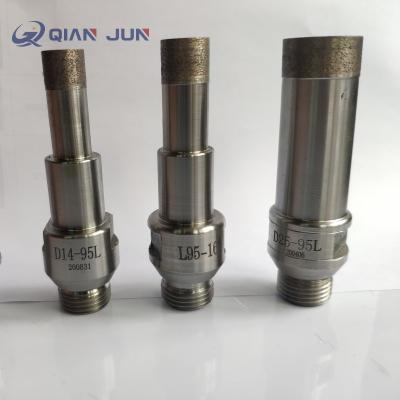 China Threaded Steel Glass Diamond Bit Customized for sale