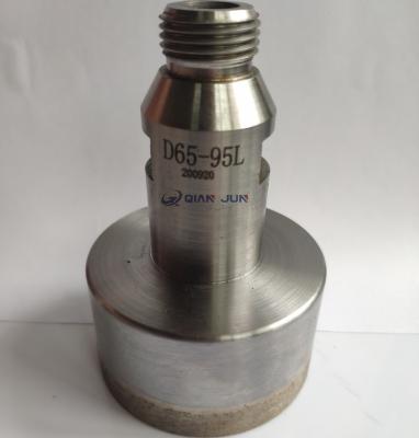 China Customized Sintered Diamond Drill Bits 65mm Diameter Diamond Core Drills For Glass for sale