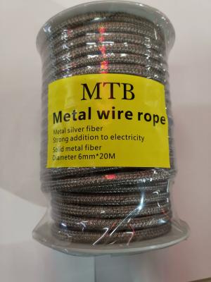 China Elastic anti-static conductive rope (Silver‑coated Fiber) 6 mm diameter for sale