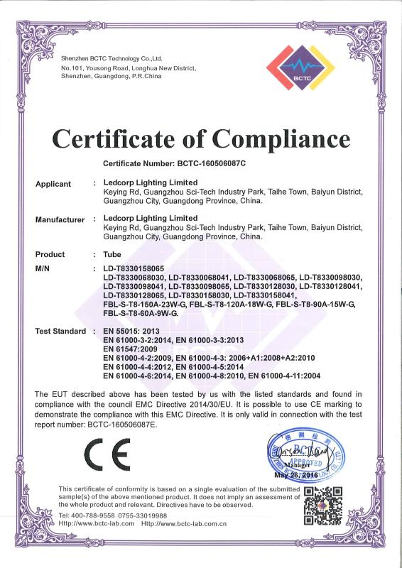 CE - LEDCORP LIGHTING LIMITED