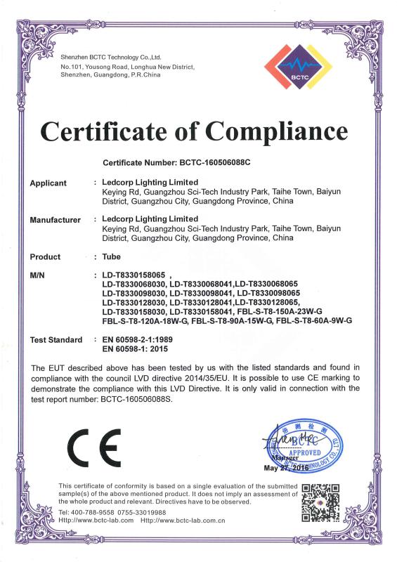 CE - LEDCORP LIGHTING LIMITED