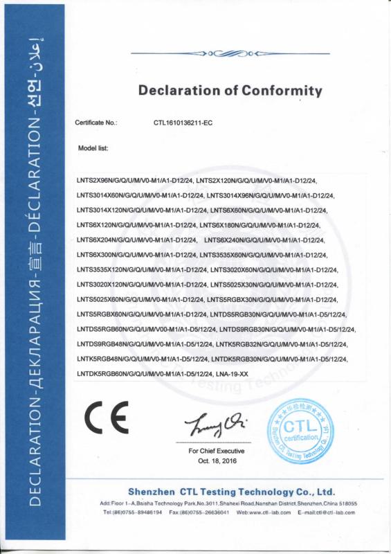 CE EMC - LEDCORP LIGHTING LIMITED