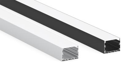 Cina 65mm x 35mm Aluminum Profile LED Linear lighting with Led Strip Recessed Type with PC or Milky Cover in vendita