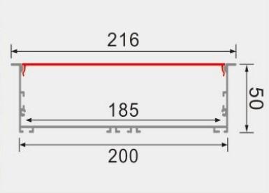 Cina LEDCORP® Customized Aluminum Profile Recessed/Embedded/Reture Groove for Linear Light Assembly for office in vendita