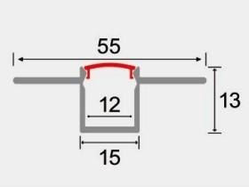 Cina LEDCORP® Customized Aluminum Profile Recessed/Embedded/Reture Groove for Linear Light Assembly for Home Residence Office in vendita