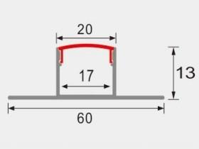 Cina LEDCORP® Customized Aluminum Profile Recessed/Embedded/Reture Groove for Linear Light Assembly for Home Residence Office in vendita