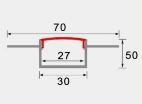 Cina LEDCORP® Customized Aluminum Profile Recessed/Embedded/Reture Groove for Linear Light Assembly for Home Residence Office in vendita