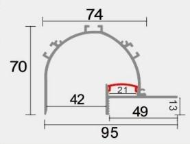 Cina LEDCORP® Customized Aluminum Profile Recessed/Embedded/Reture Groove for Linear Light Assembly for Home Residence Office in vendita