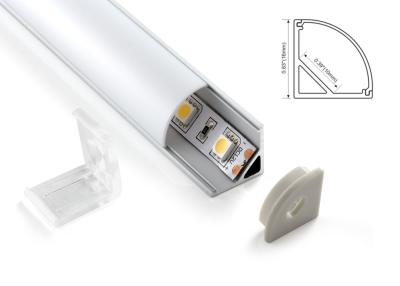 Cina LED Linear lighting Aluminum profile decoration for corner milky cover in vendita