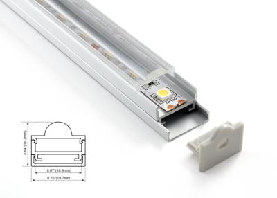 Cina LED Linear lighting Aluminum profile Surface-mounted light round water clear cover in vendita