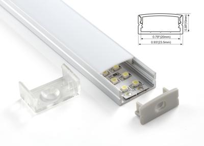 Cina 23.5mm Surface-mounted Lights LED Linear lighting Aluminum Profile Diffused Cover in vendita