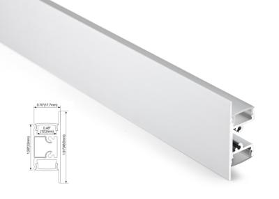 Cina Aluminum Profile LED Linear lighting Recessed type in the wall with PMMA opal cover in vendita