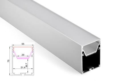 Cina Aluminum Profile LED Linear lighting Pendant or surface mounted type with PMMA opal cover PC Milky or clear cover in vendita