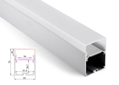 Cina Aluminum Profile LED Linear lighting Pendant or surface mounted type with PMMA opal cover PC Milky or clear cover in vendita