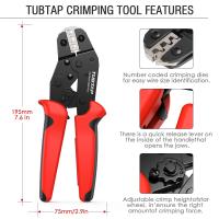 China Multipurpose MC4 Solar Crimping Tool Kit Practical Ergonomic Design for sale