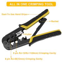 China Home Portable Ethernet Wire Crimper Tool Multi Function 0.37kg for sale