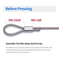 China Corrosion Resistant Wire Crimp Sleeves Multipurpose Durable 3/16