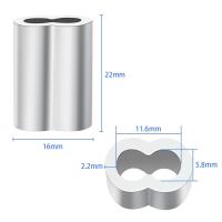 China Corrosion Resistant Wire Crimp Sleeves Multipurpose Durable 3/16