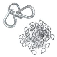 China Lightweight Practical Wire Rope Thimbles , Rustproof Stainless Steel Cable Thimbles for sale