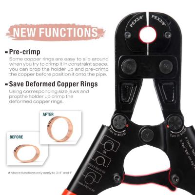 中国 実用的なPEXの圧着工具のキットの反摩耗の携帯用合金材料 販売のため