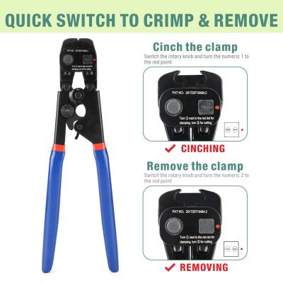 Cina Strumento pratico del morsetto del cricco di PEX, strumento Ratcheting portatile del morsetto del Cinch di PEX in vendita