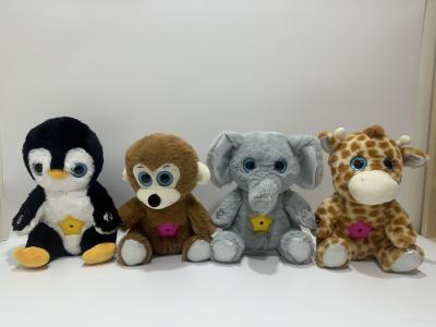 China Night Light Stuffed Animals Singing Soother Toys For Kids Lullabies for sale