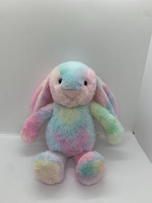 China Tie-Dye Bunny Rabbit Cute Plush Toys Recording and Repeating Talking Back Enjoy with Other à venda
