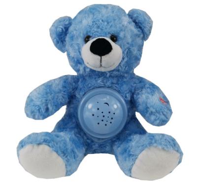 China Hot-Selling LED Stuffed Animal Colorful Glowing Plush Teddy Bear Projection Light Lullaby Plush Teddy Bear for sale