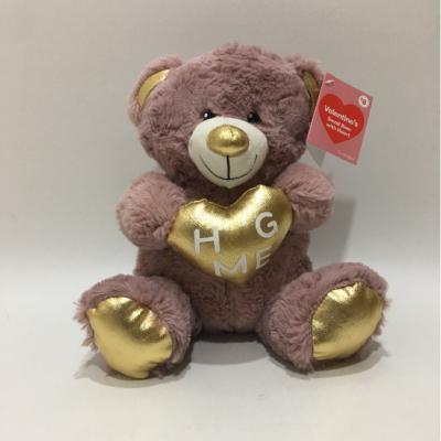 China Hot-Selling Wholesale Plush Toy Valentine′ S Day Teddy Bear with Heart Sweet Gift for Lovers for sale