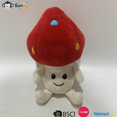 China Three-Color Recording Left And Right Moving Mushroom Electric Plush Soft Doll for sale