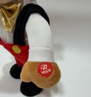 China Singing Dancing Christmas Santa Deer Plush Toy 30cm PP Cotton Filled for sale