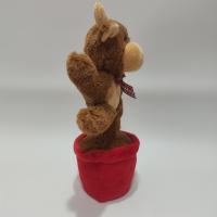 China Singing Dancing Highland Cow Plush Toy 30cm Soft Stuffed Animal for Baby Toddler Gift for sale