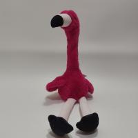 China Interactive Flamingo Plush Toy with Voice Recording and Repeating Function 30cm for sale