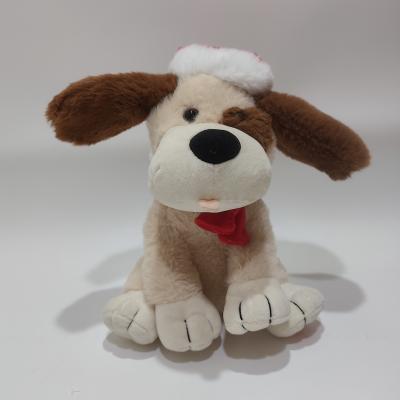 China Musical Singing Christmas Dog with Moving Ears for sale