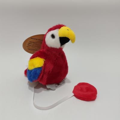 China Magnetic Shoulder-Standing Parrot Plush Toy for sale