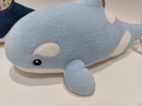 China Super Soft Plush Whale Stuffed Toy 2 Assorted Designs 30cm Cuddly Ocean Animal for sale