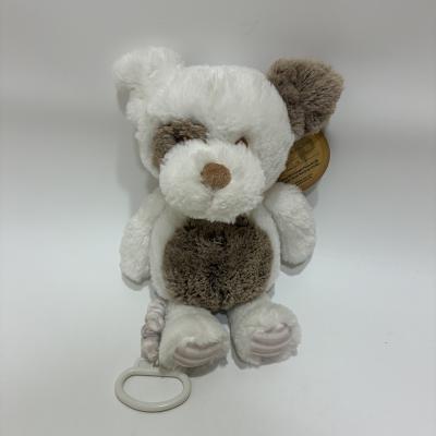 China Soft Plush Dog Infant Music Box Baby Sleep Soothing Musical Plush Toy for sale
