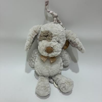China Custom Plush Rabbit Infant Music Box Soft Baby Sleep Soother Plush Toy for sale