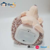 China Recording Speaking Hedgehog Plush Toy 30cm Cute Educational Repeat Toy for Kids for sale