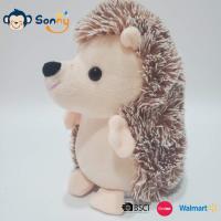 China Recording Speaking Hedgehog Plush Toy 30cm Cute Educational Repeat Toy for Kids for sale